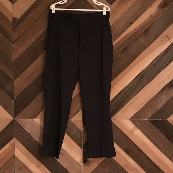 George | Pants | Mens George Black Gray Pinstriped Pants 343 | Poshmark